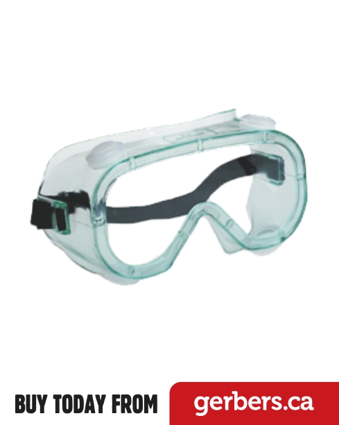 Clear Lens PVC Ventilated Safety Goggles | Gerber's